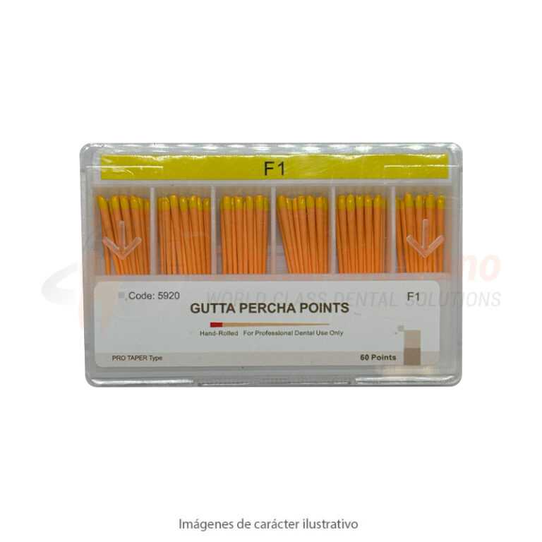 Conos GUTTA Pro Taper F1 x60 Easydent - Dental Medrano
